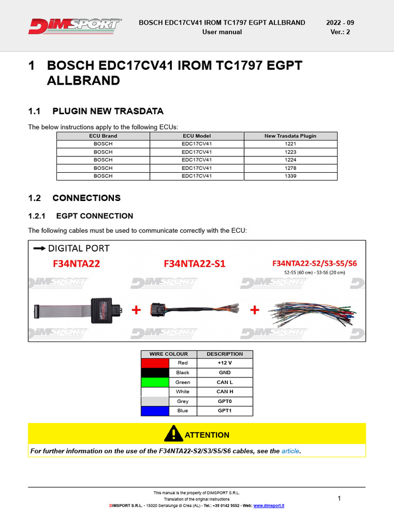 EDC17CV41 ECU Pinout Guide | PDF
