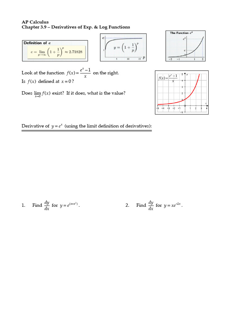 Derivative Exponent | PDF