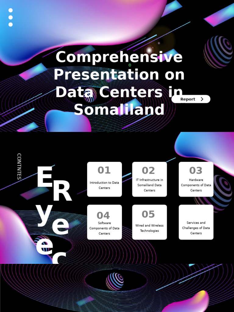 Comprehensive Presentation On Data Centers in Somaliland | PDF