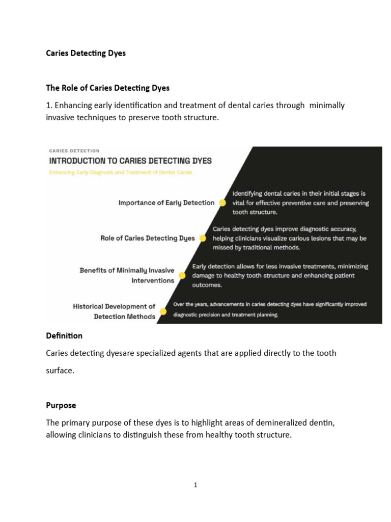 dye | PDF | Human Tooth | Medical Diagnosis