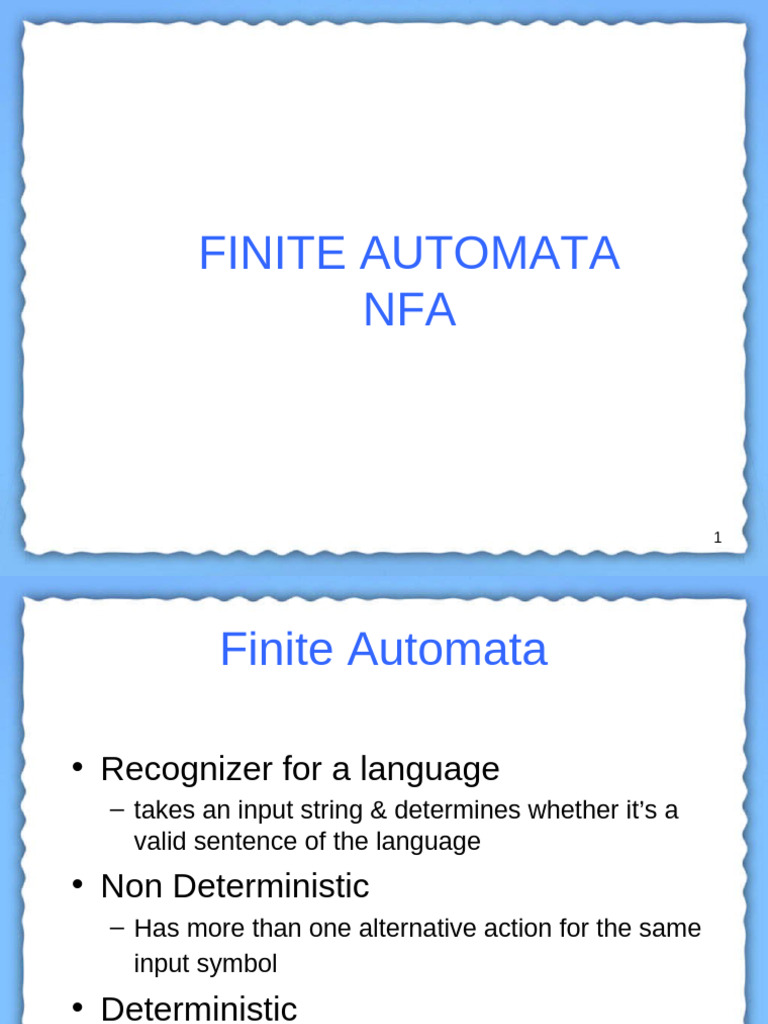 2_4 Finite Automata | PDF | Algorithms | Theory Of Computation