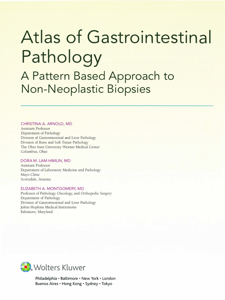 Atlas of Gastrointestinal Pathology: A Pattern Based Approach To Non ...