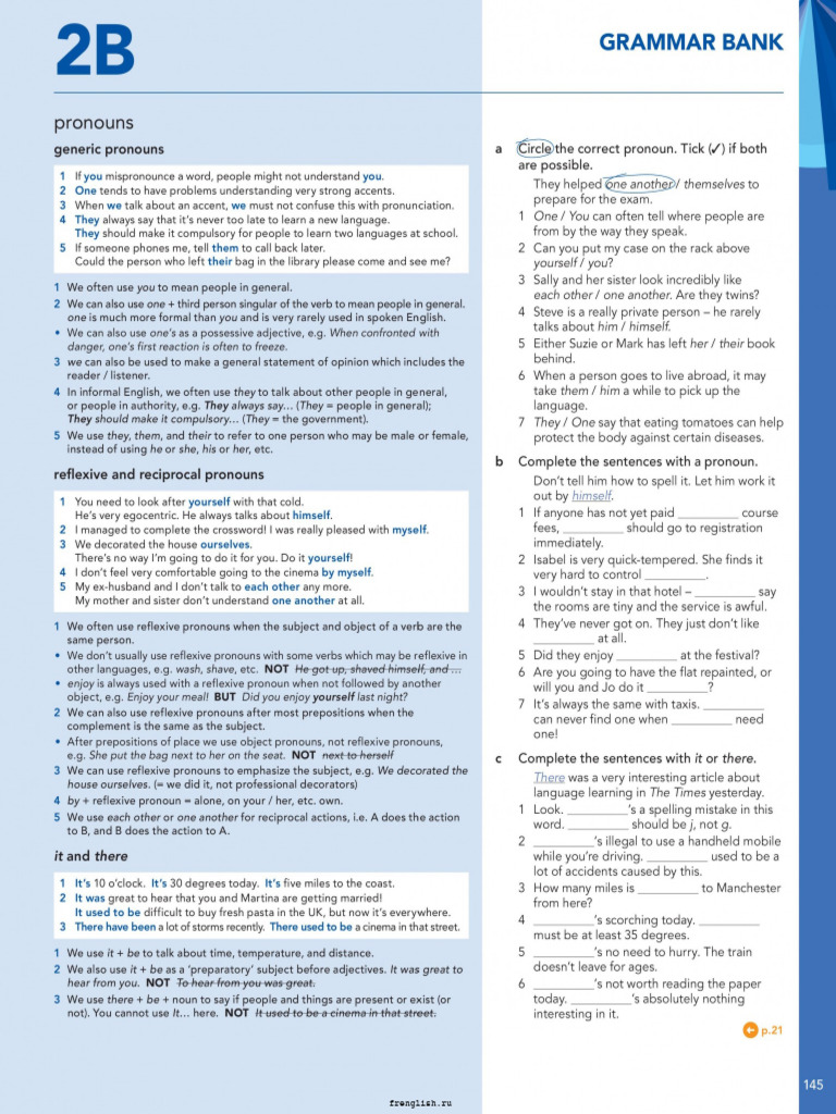 Grammar Bank 2b | PDF