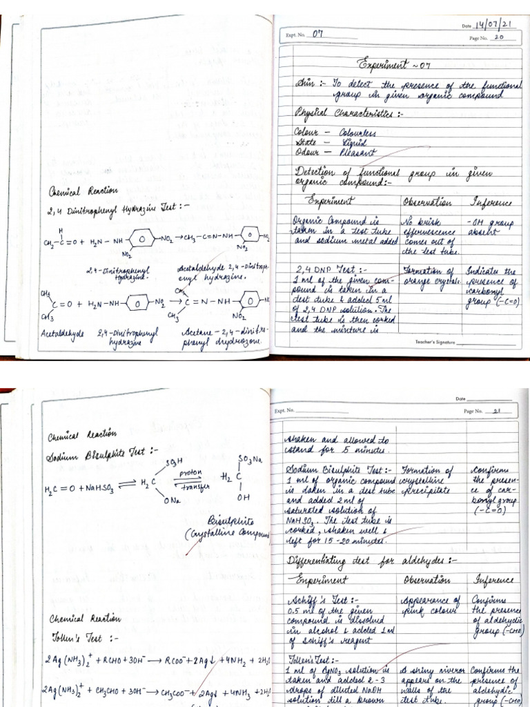 Expt.7 Aldehyde | PDF