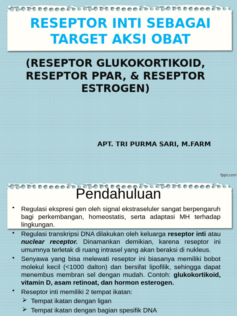 P15-Reseptor Glukokortikoid, Reseptor Ppar, & Reseptor Estrogen | PDF