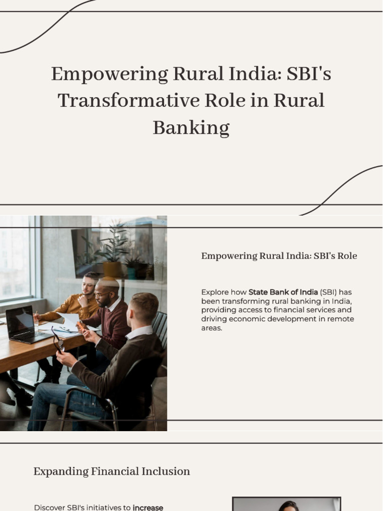 SBI's Impact on Rural Banking in India | PDF