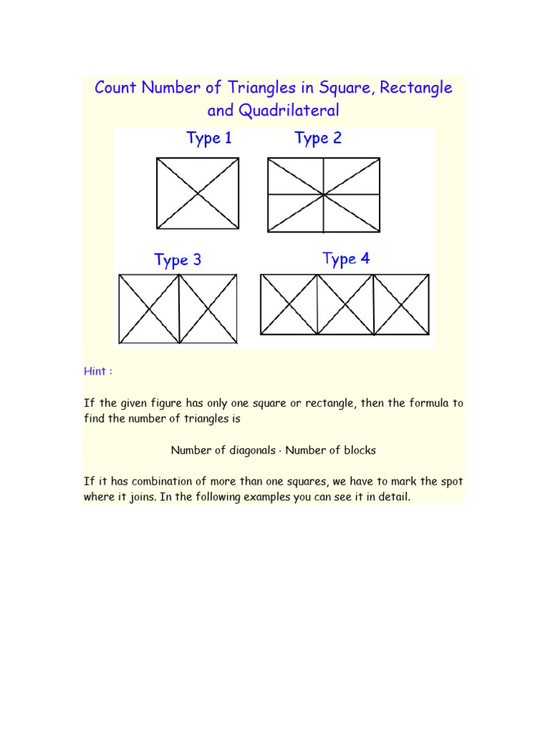 Count Number of Triangles | PDF | Rectangle | Euclidean Plane Geometry
