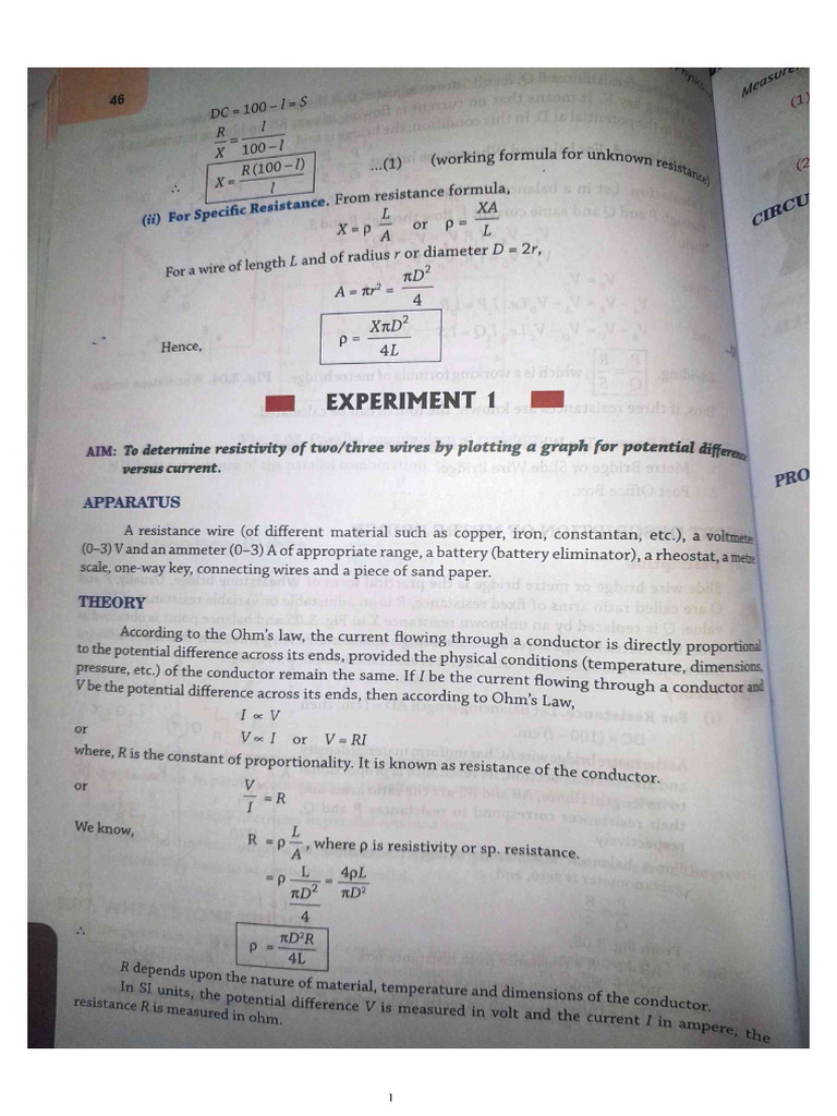 Phy Experiments | PDF