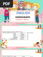 100 Examples of Homograph | PDF