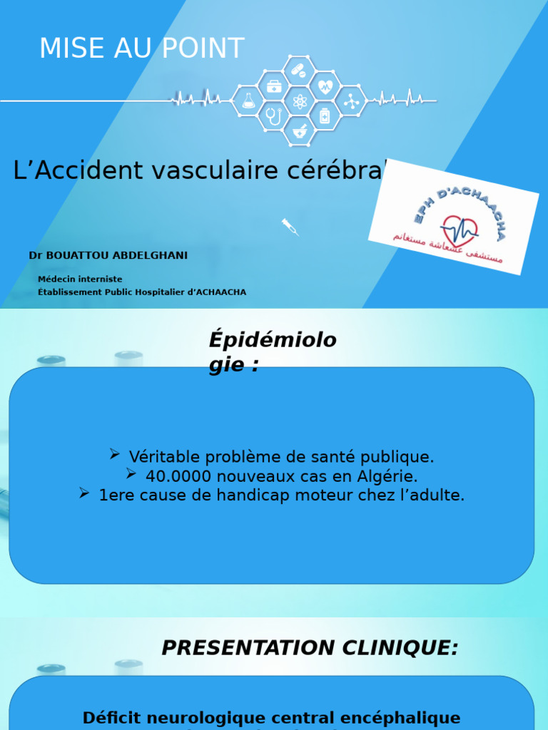 AVC Ischémique : Définition et Diagnostic | PDF | Accident vasculaire ...