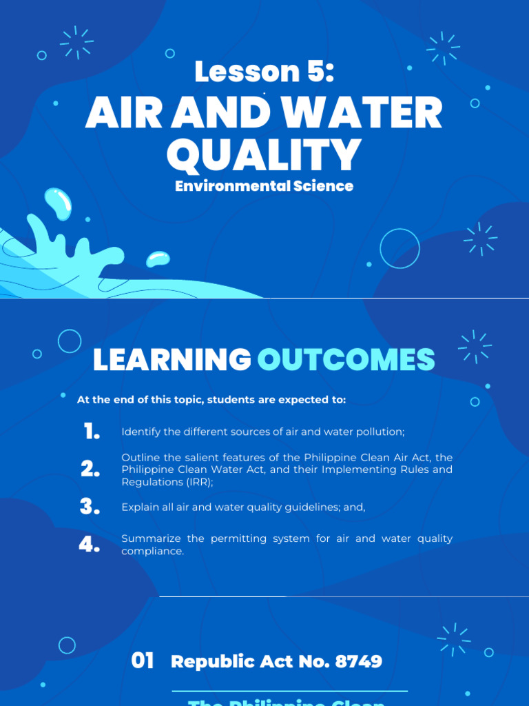 Air and Water Quality Management in the Philippines | PDF ...