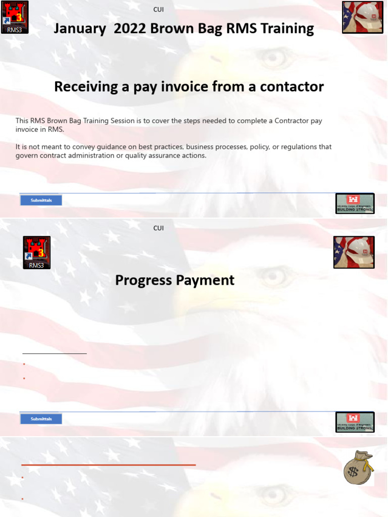 RMS Contractor Pay Invoice Guide | PDF | Payments
