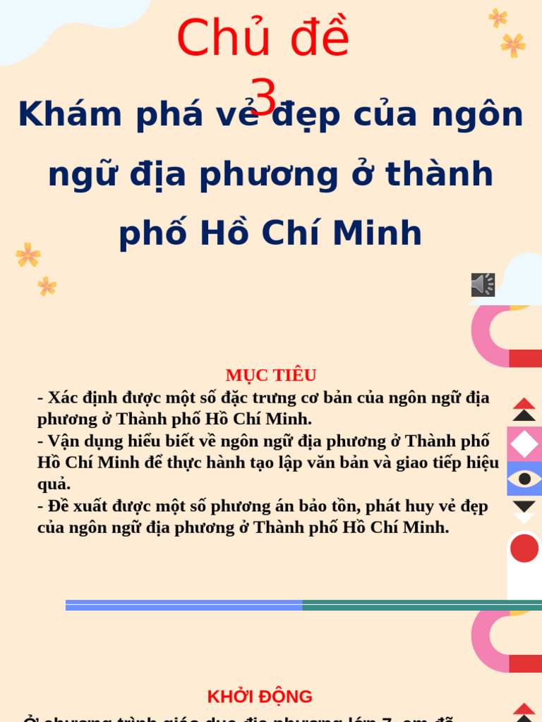 Chu de 3 Kham Pha Ve Dep Cua Ngon Ngu Dia Phuong o Tp. Ho Chi Minh | PDF