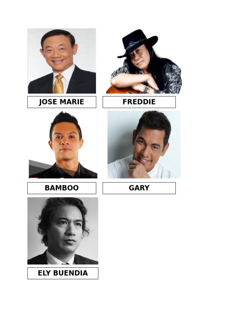 Famous Filipino Singers | PDF