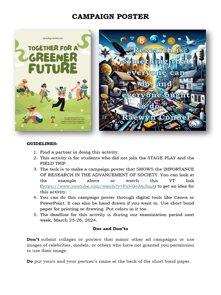 Campaign Poster PR1 | PDF