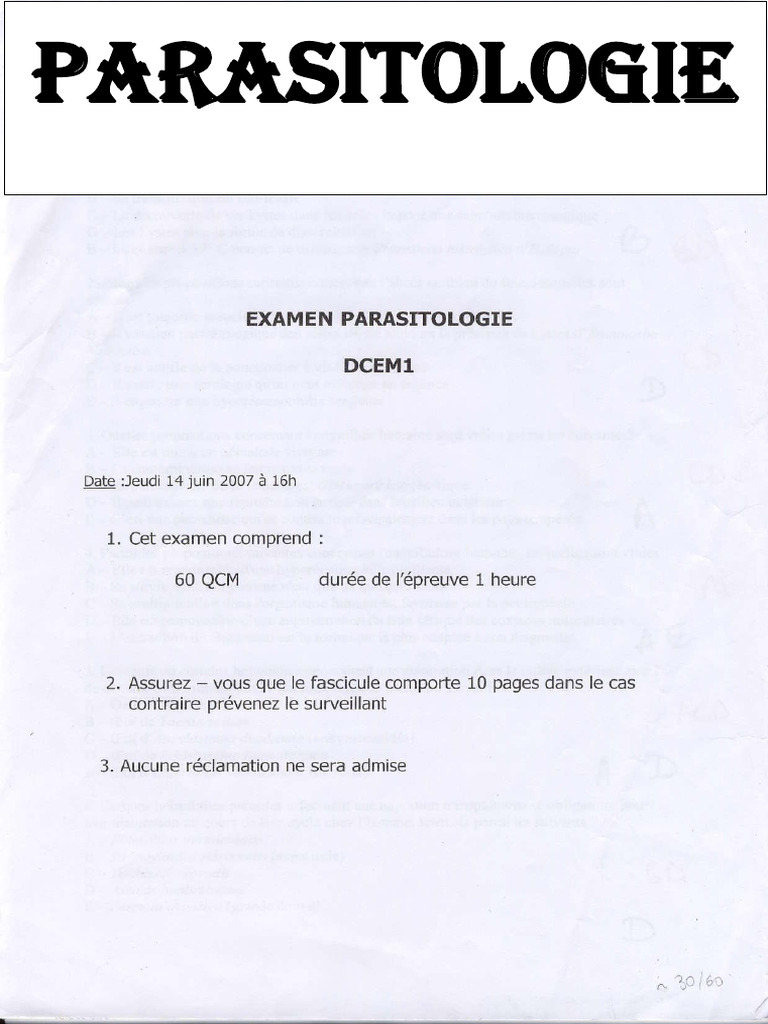 PARASITOLOGIE | PDF