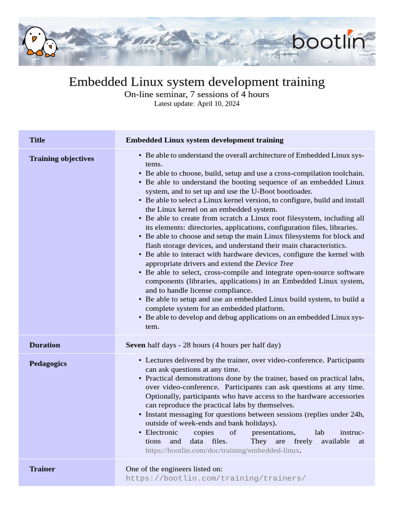 Embedded Linux Online Agenda | PDF | Booting | Linux