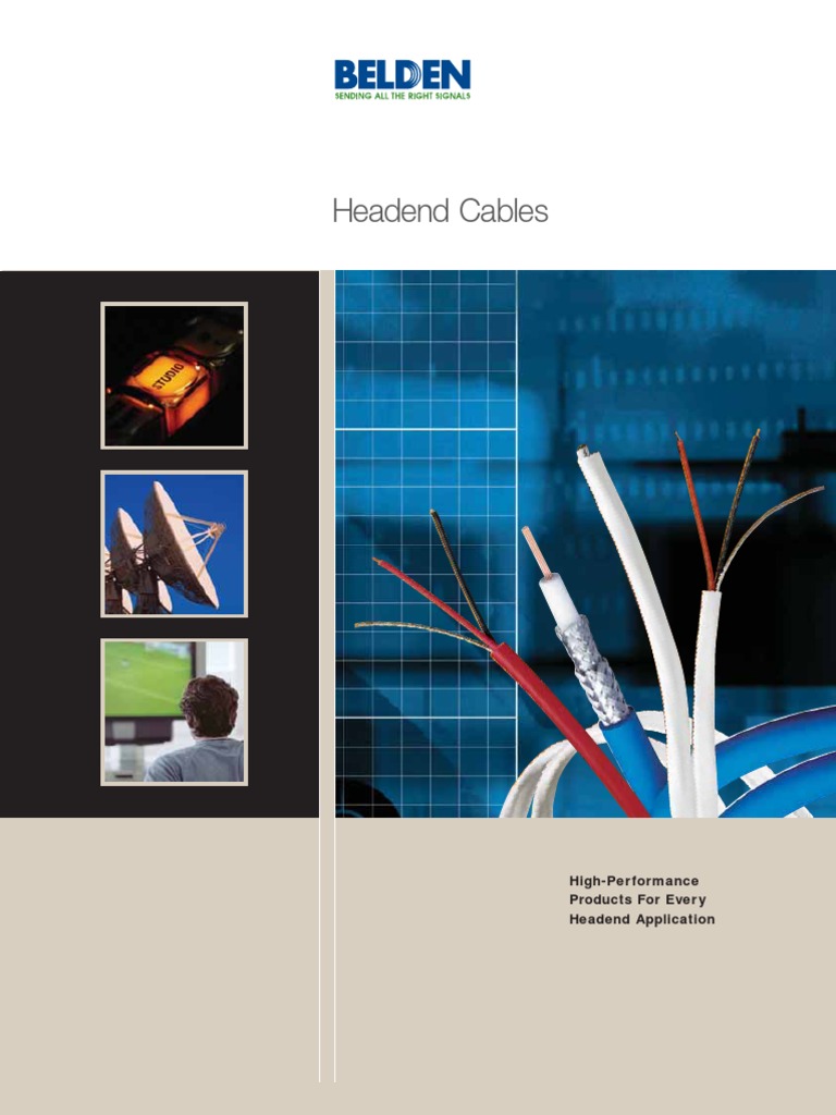Belden Headend Brochure | PDF | Coaxial Cable | Cable