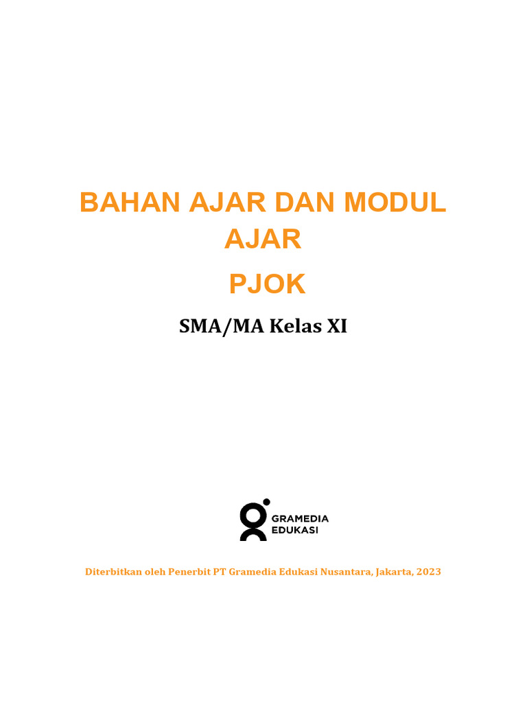 PJOK SMA - MA Kelas 11 (K-Merdeka) | PDF