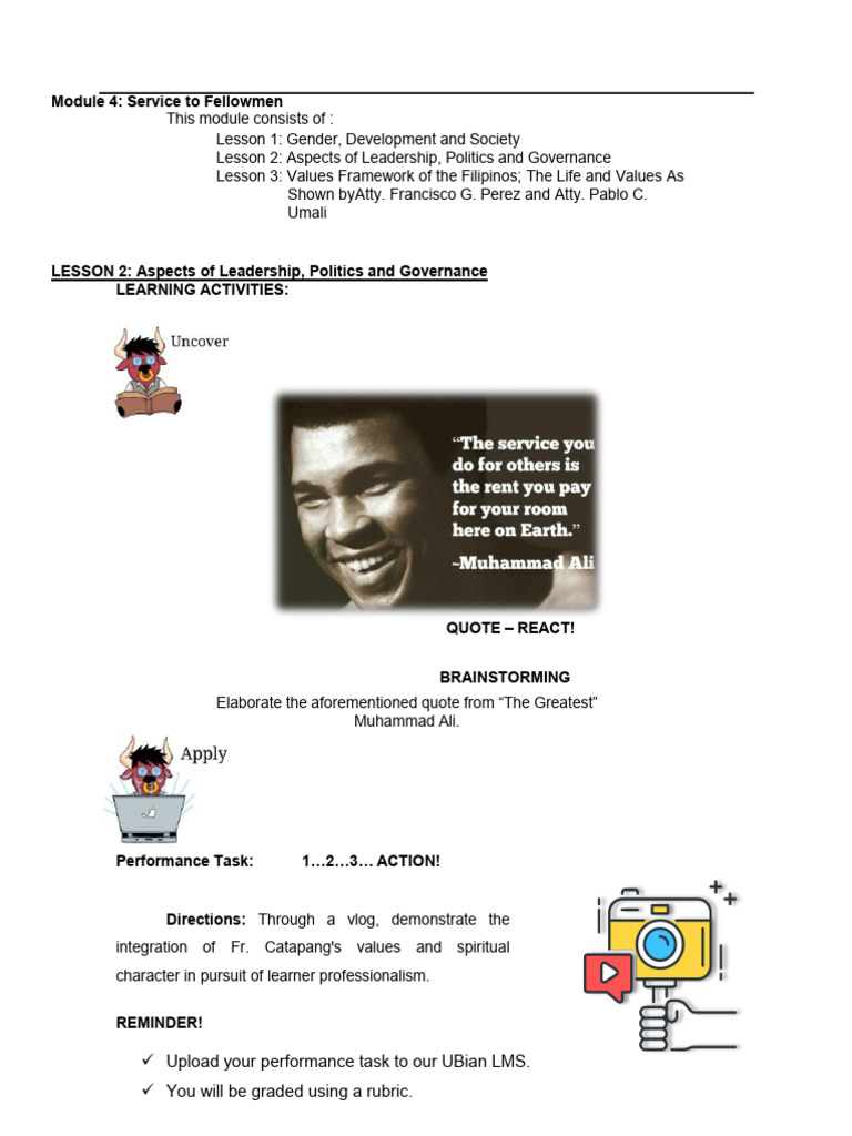 Module 4-Lesson 2- Uncover Apply | PDF