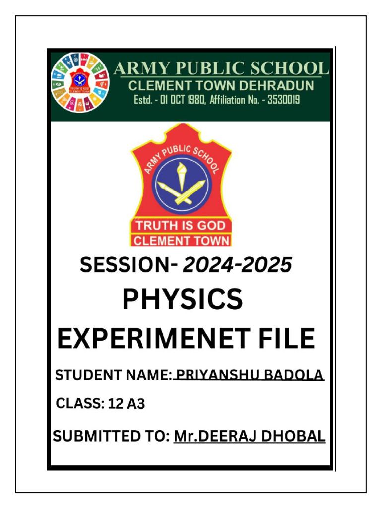 Physics Front Page | PDF