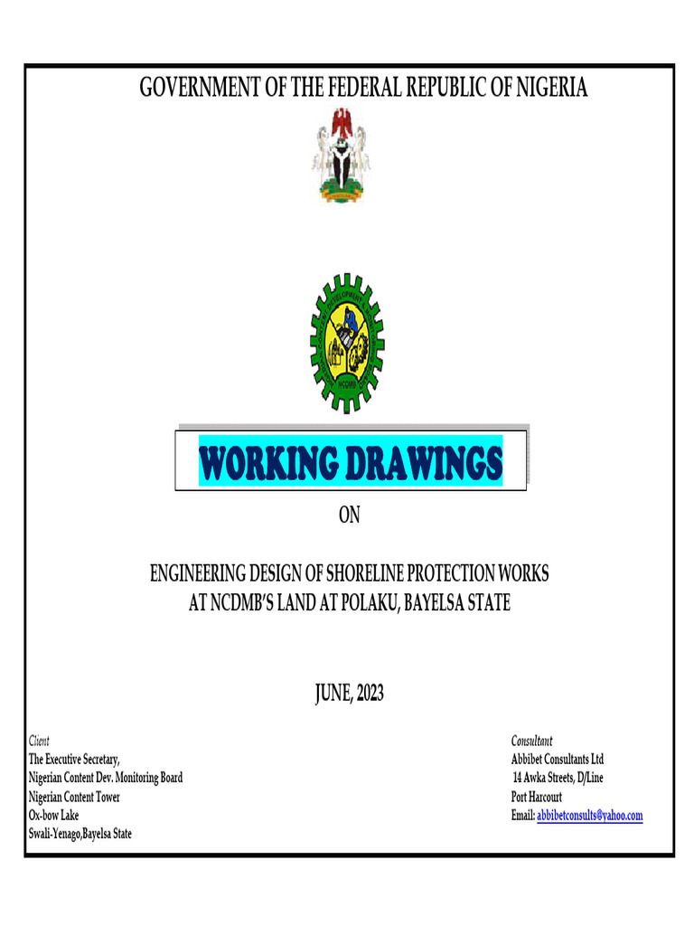 Shoreline Protection Works Drawings | PDF