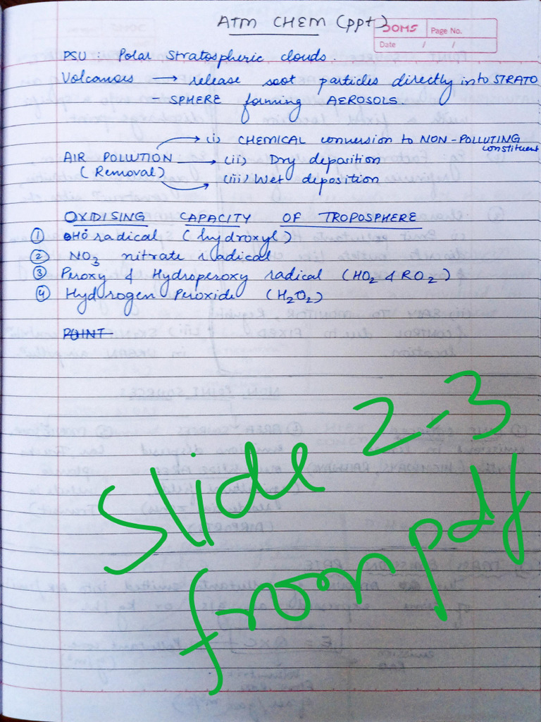 Atm Chem + Weathering | PDF