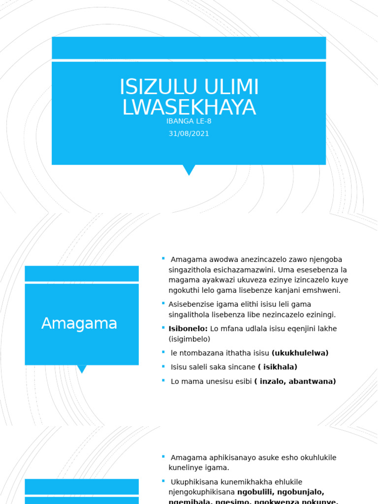 Incazelo Magama | PDF