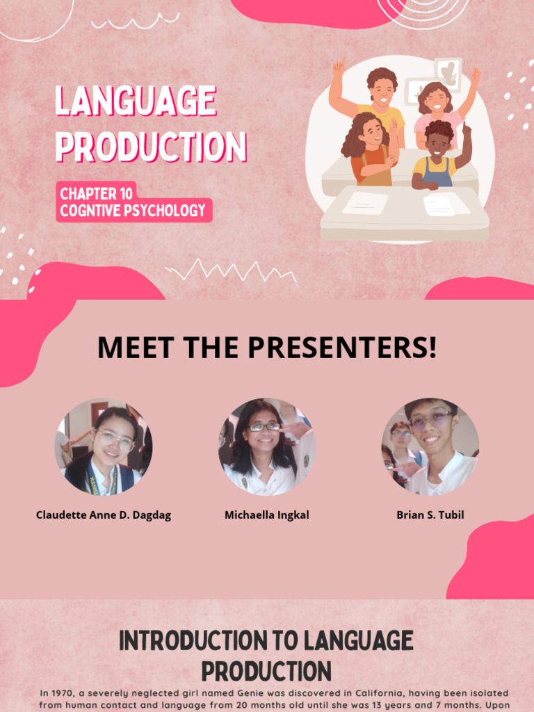 Chapter 10 Language Production | PDF | Lateralization Of Brain Function | Speech