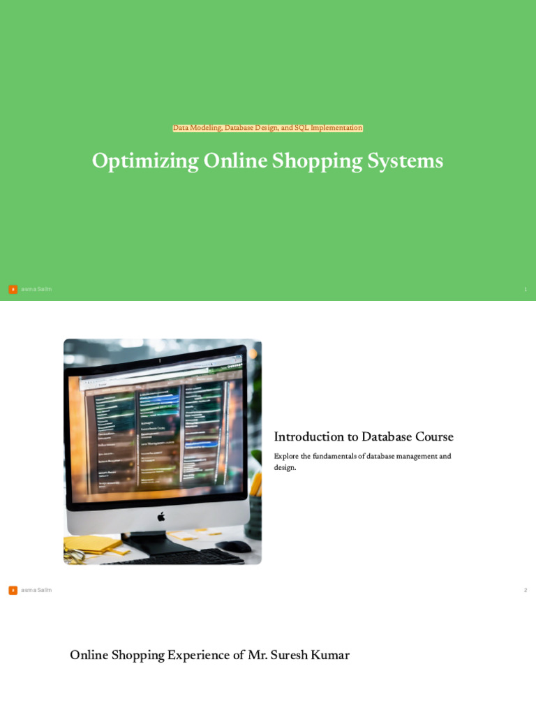 Optimizing Online Shopping Systems 2 | PDF | Databases | Relational ...