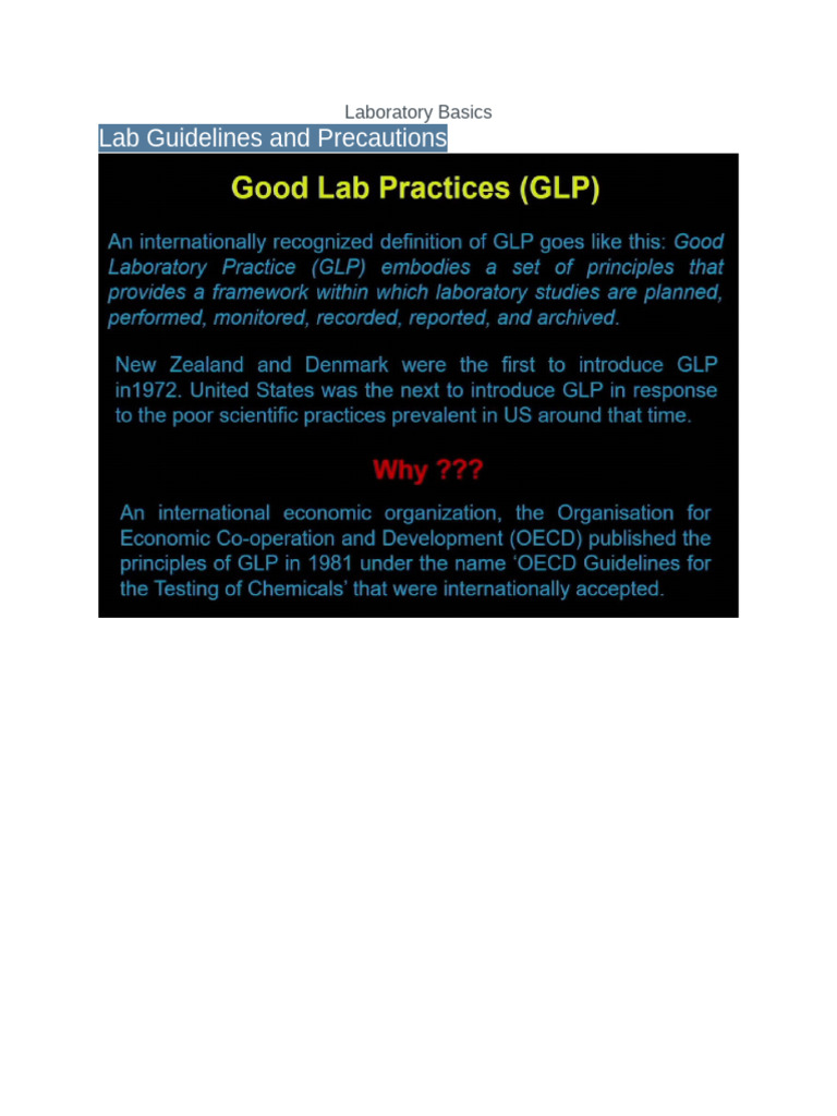 Laboratory Essentials Guide | PDF