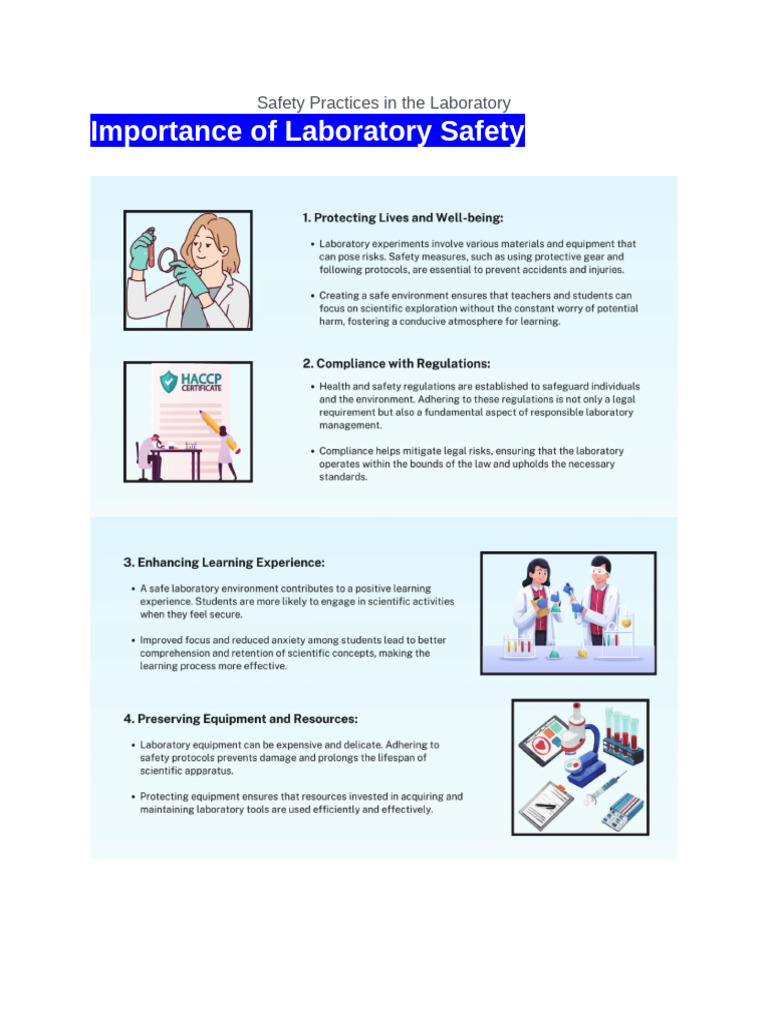 Safety Practices in The Laboratory | PDF | Laboratories | Hazards
