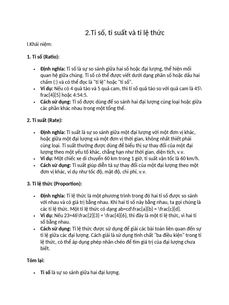 Ly Thuyet Chuong 2 Toan (1) | PDF