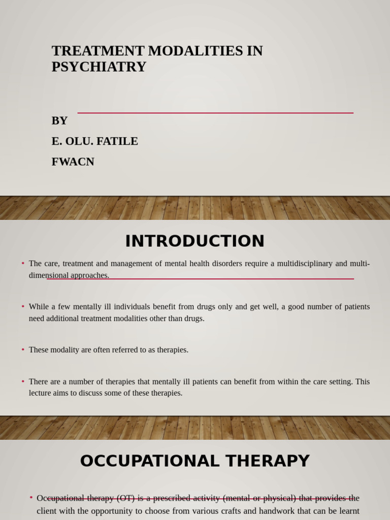 .Treatment Modalities in Psychiarty (1)_1717656117000 | PDF | Cognitive ...