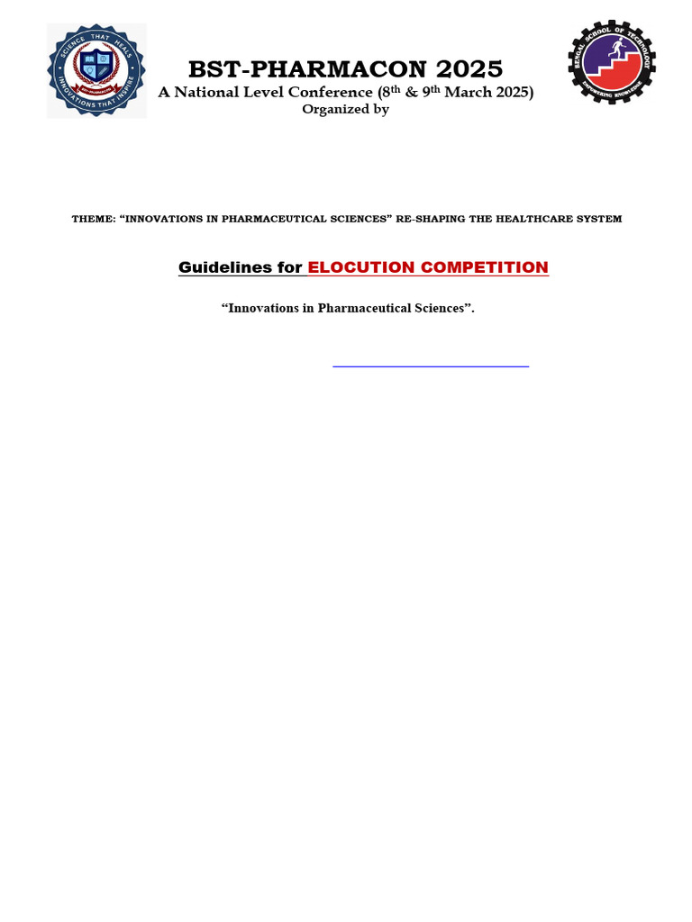 Elocution Guidelines | PDF