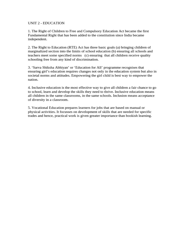 Unit 2_Education | PDF