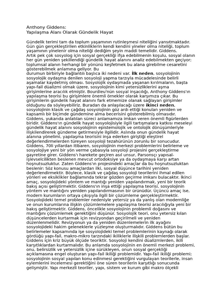 Anthony Giddens | PDF
