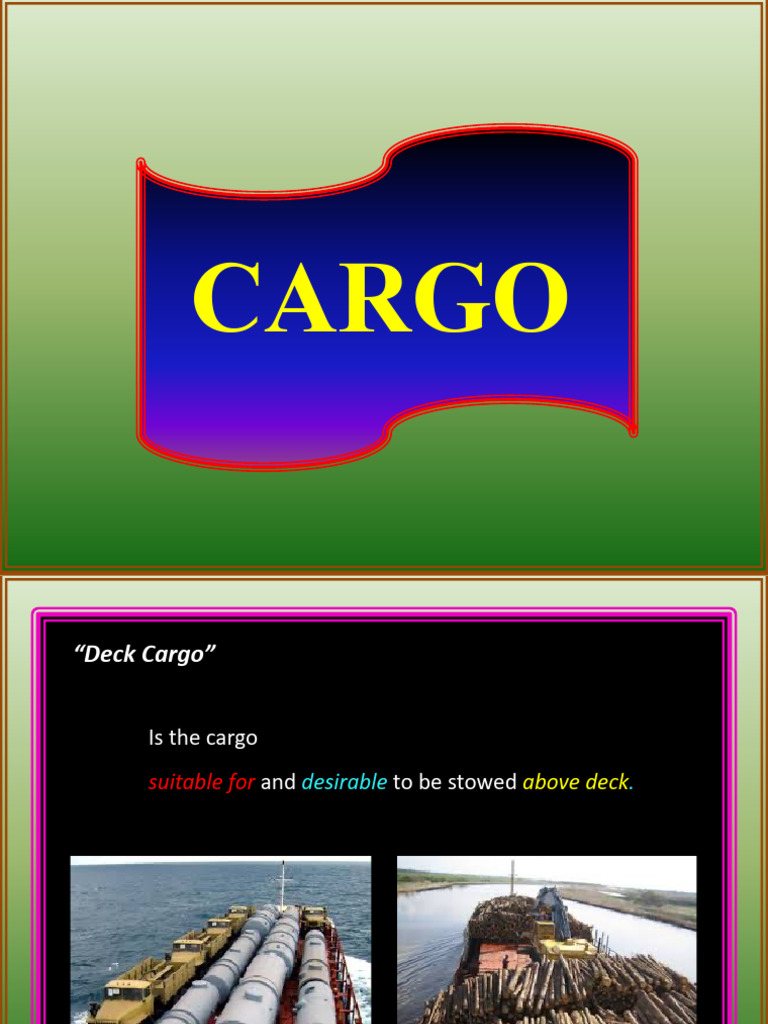 Cargo Handling Guide | PDF | Cargo | Lumber