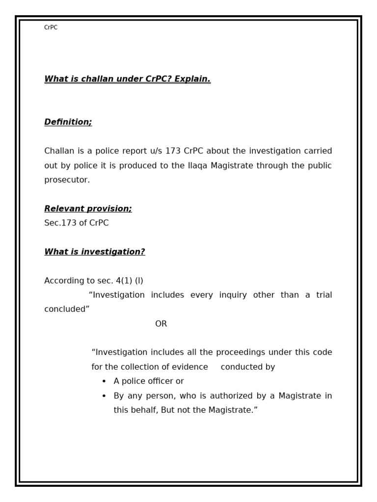 Challan | PDF