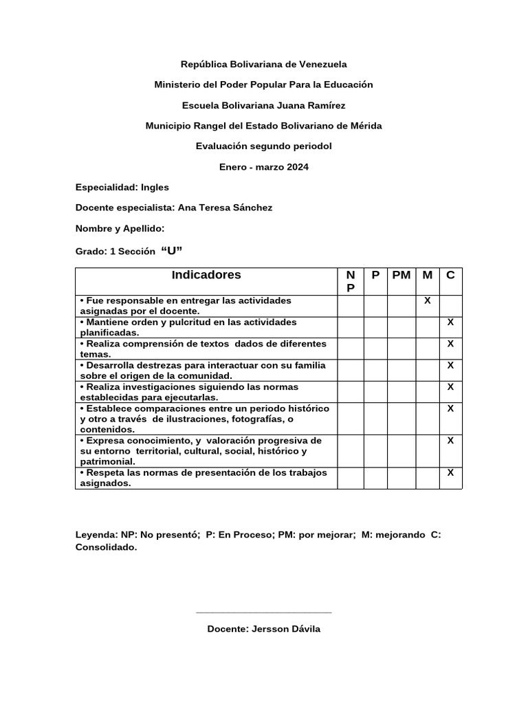 Boletas Ingles 1 | PDF | Venezuela | Comunicación humana