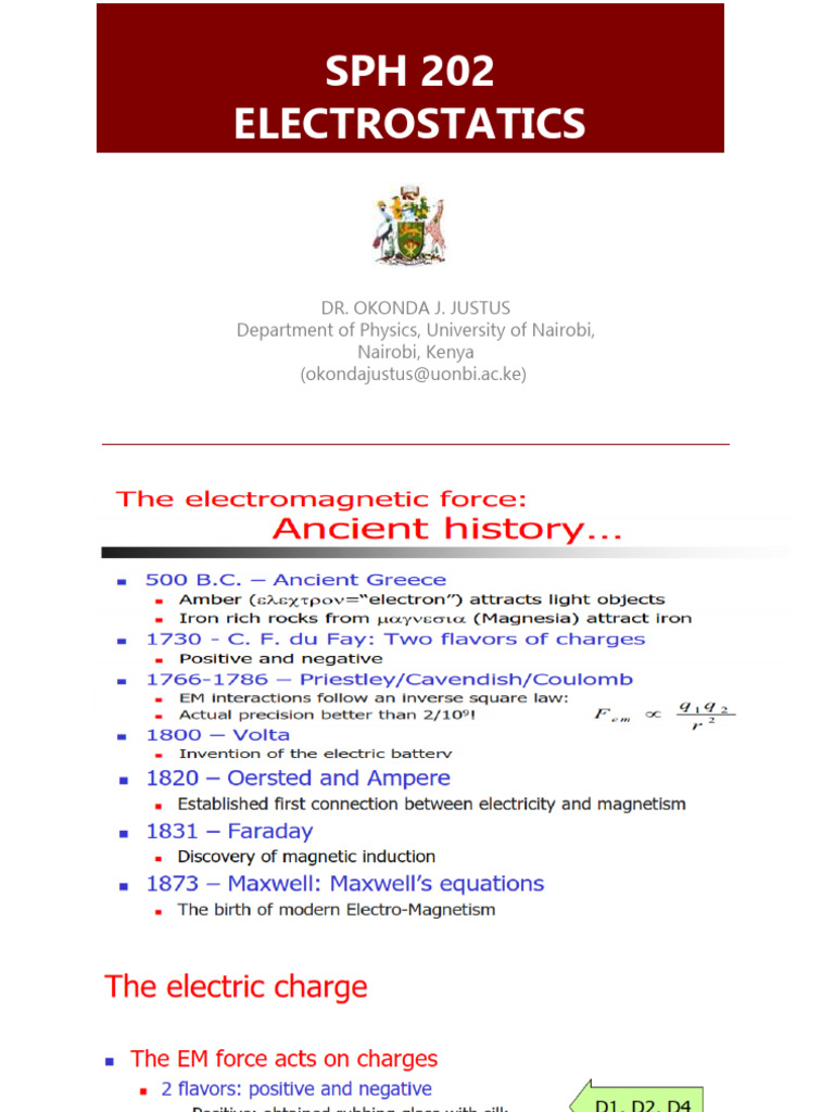 Electrostatics | PDF