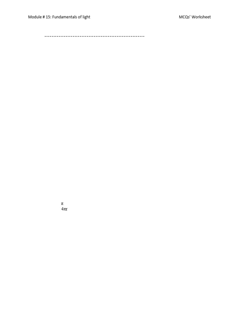 Grade 11 - Module 15 - Lesson 1 and 2 - WS | PDF | Doppler Effect | Light