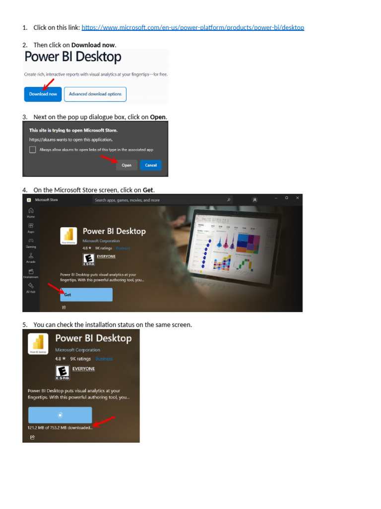 How To Install Power BI Desktop | PDF