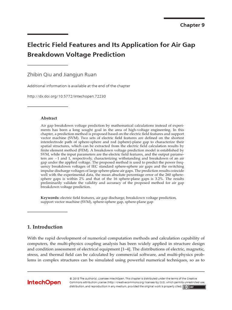Air Gap Breakdown Voltage Prediction | PDF | Support Vector Machine ...