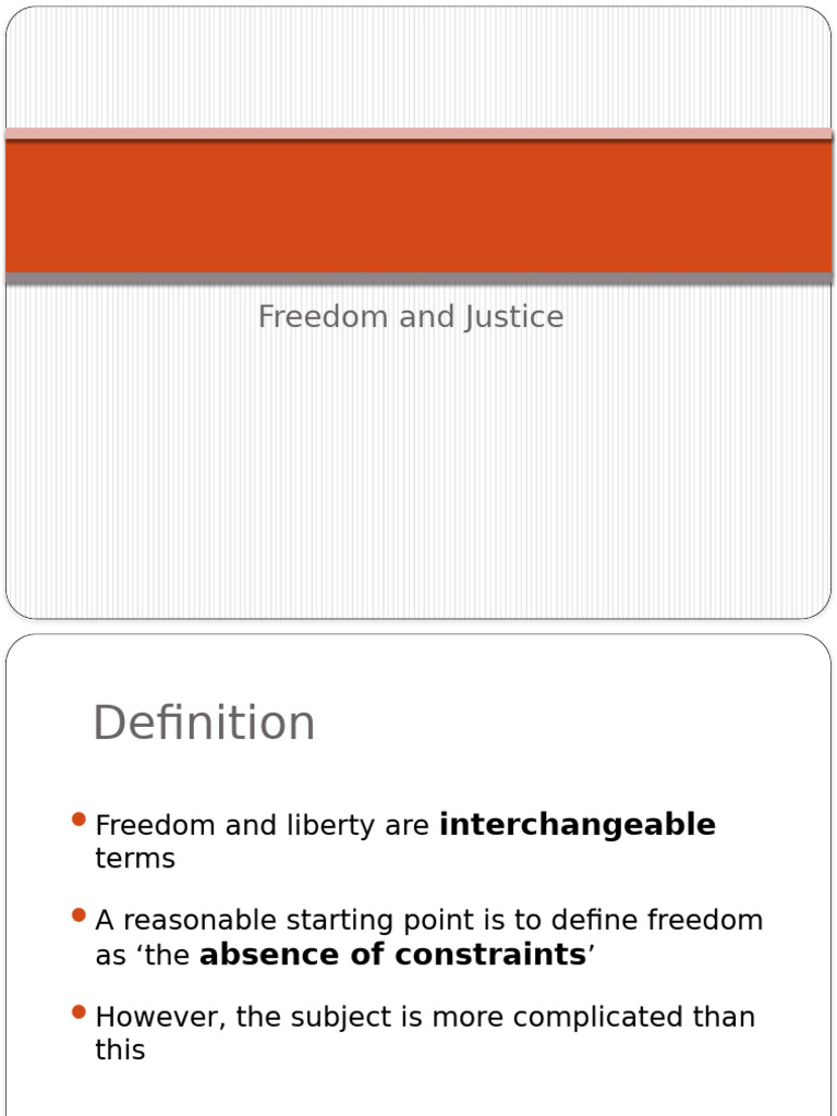 Understanding Freedom and Justice Concepts | PDF | Justice | Crime ...