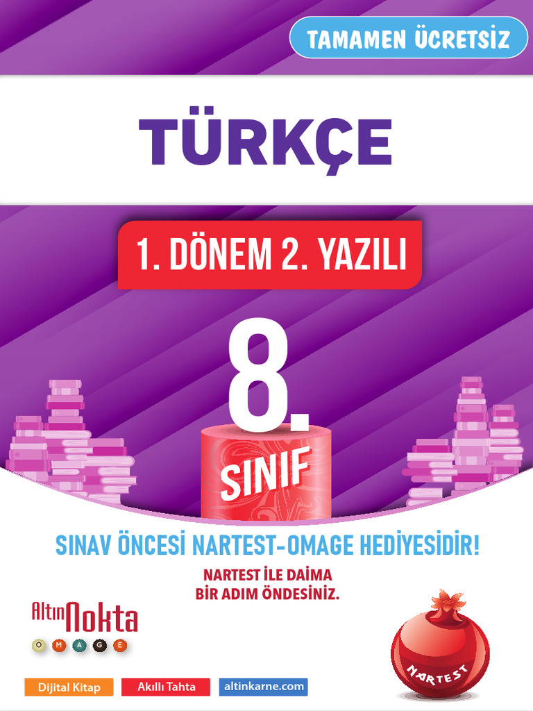 8 Sinif 1 Donem 2 Yazili Turkce | PDF