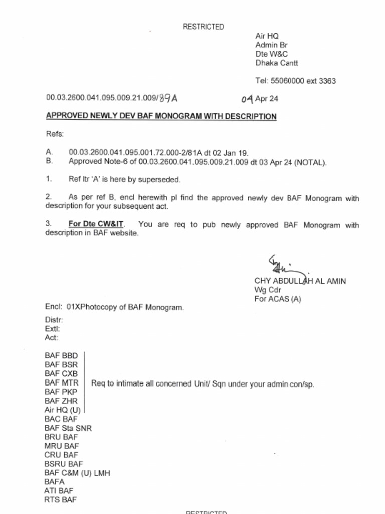 Approved Newly Dev BAF Monogram | PDF