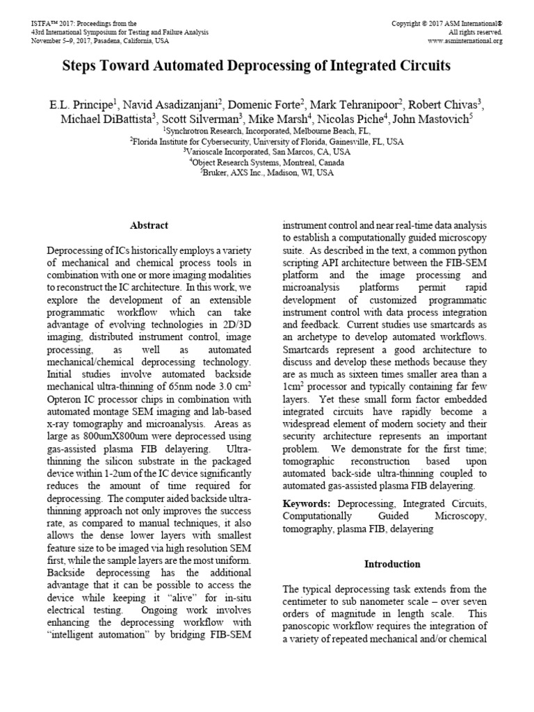 ISTFA_2017 | PDF | Smart Card | Tomography