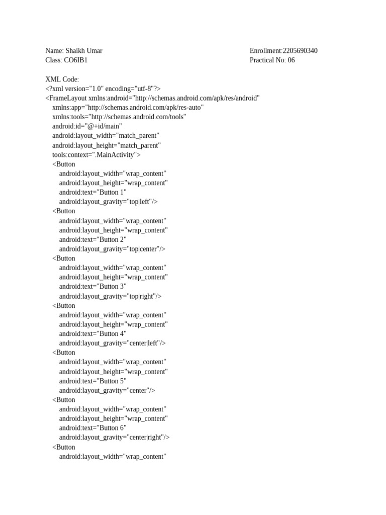 Practical No 6 | PDF | Xml | Data Serialization Formats
