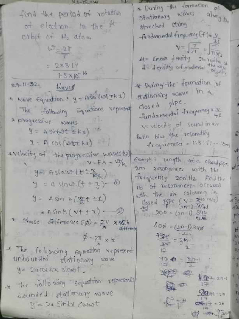 EAPCET Imp Physics Note | PDF